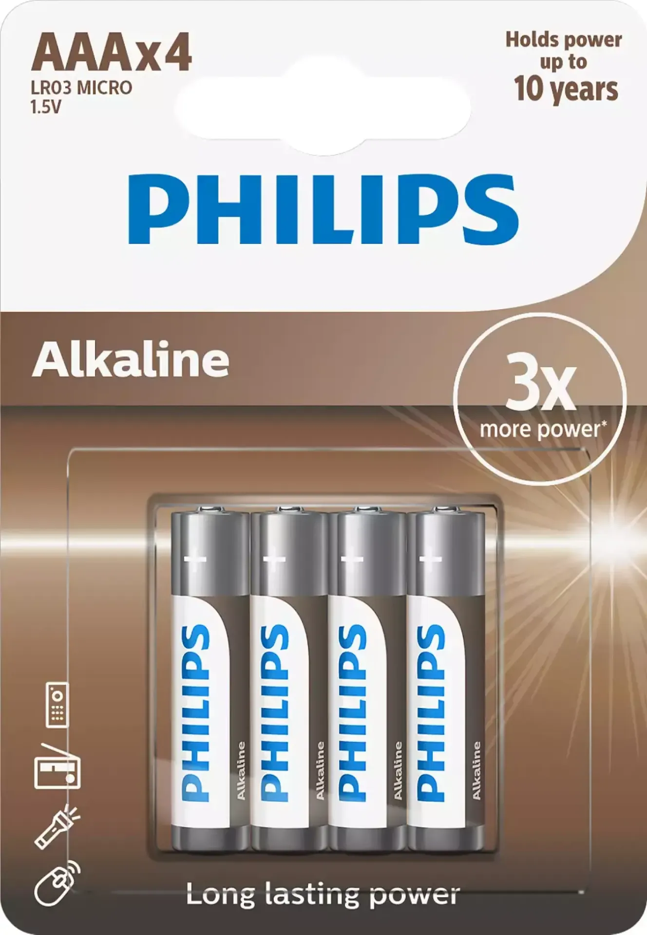 Philips Alkaline LR03 | SBC-LR03A4B/10